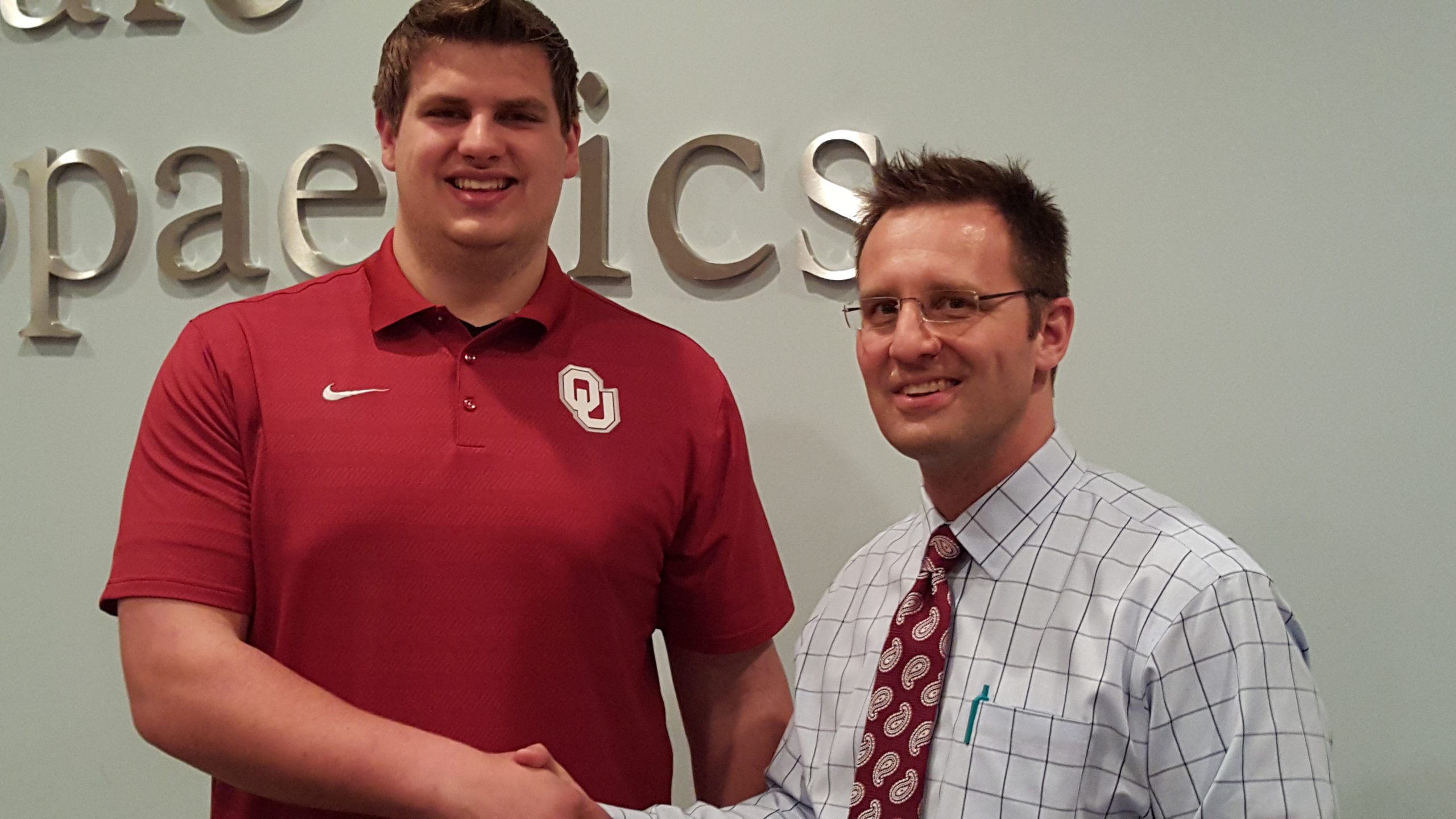 Congratulations Eric Swensen OU Sooner #77 - Steven Chudik MD